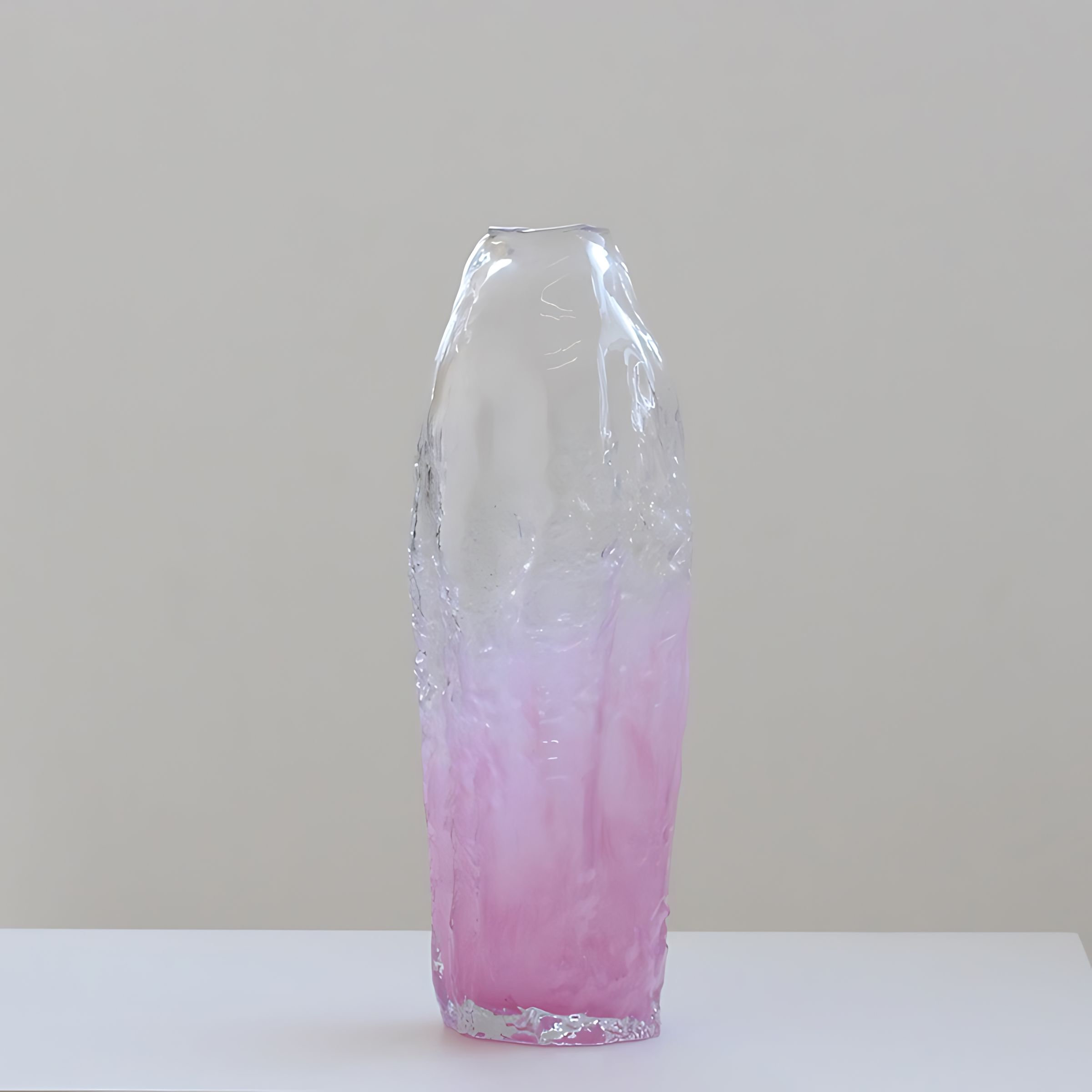 Orren Ellis Wabi Sabi Wind Ice Pattern Glass Floor To Floor Large Vase ...