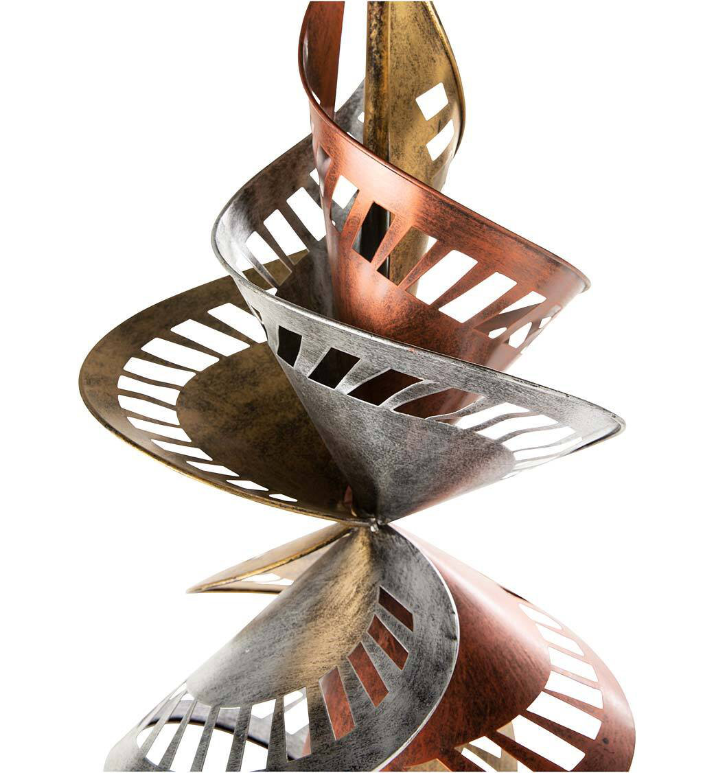 Wind & Weather Antiqued Metal Spiral Wind Spinner | Wayfair