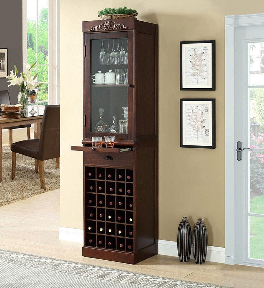 Hokku Designs 19.69" Rectangular Solid + Manufactured Wood Bars & Bar ...