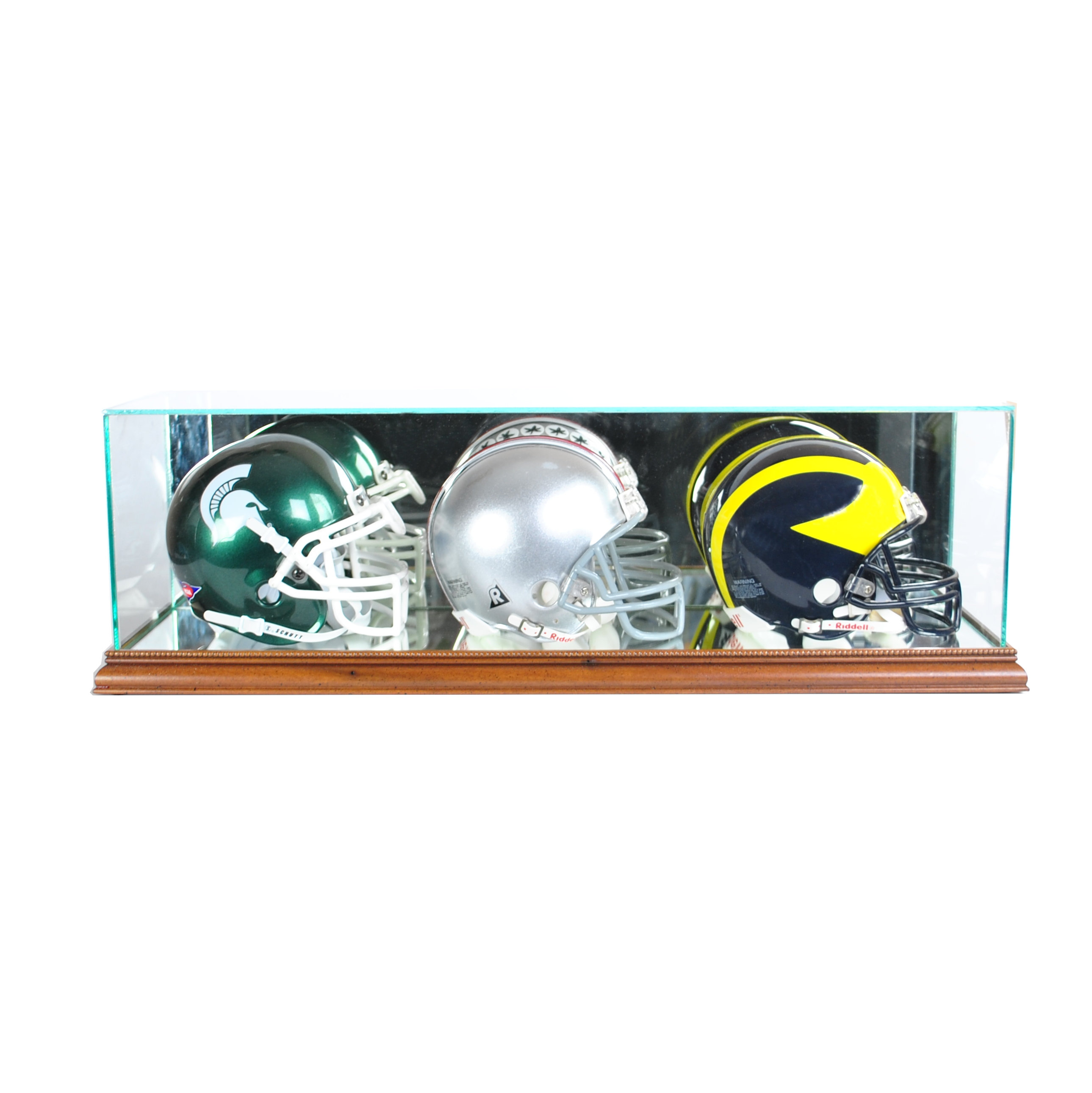 Perfect Cases and Frames Triple Mini Football Helmet Display Case ...