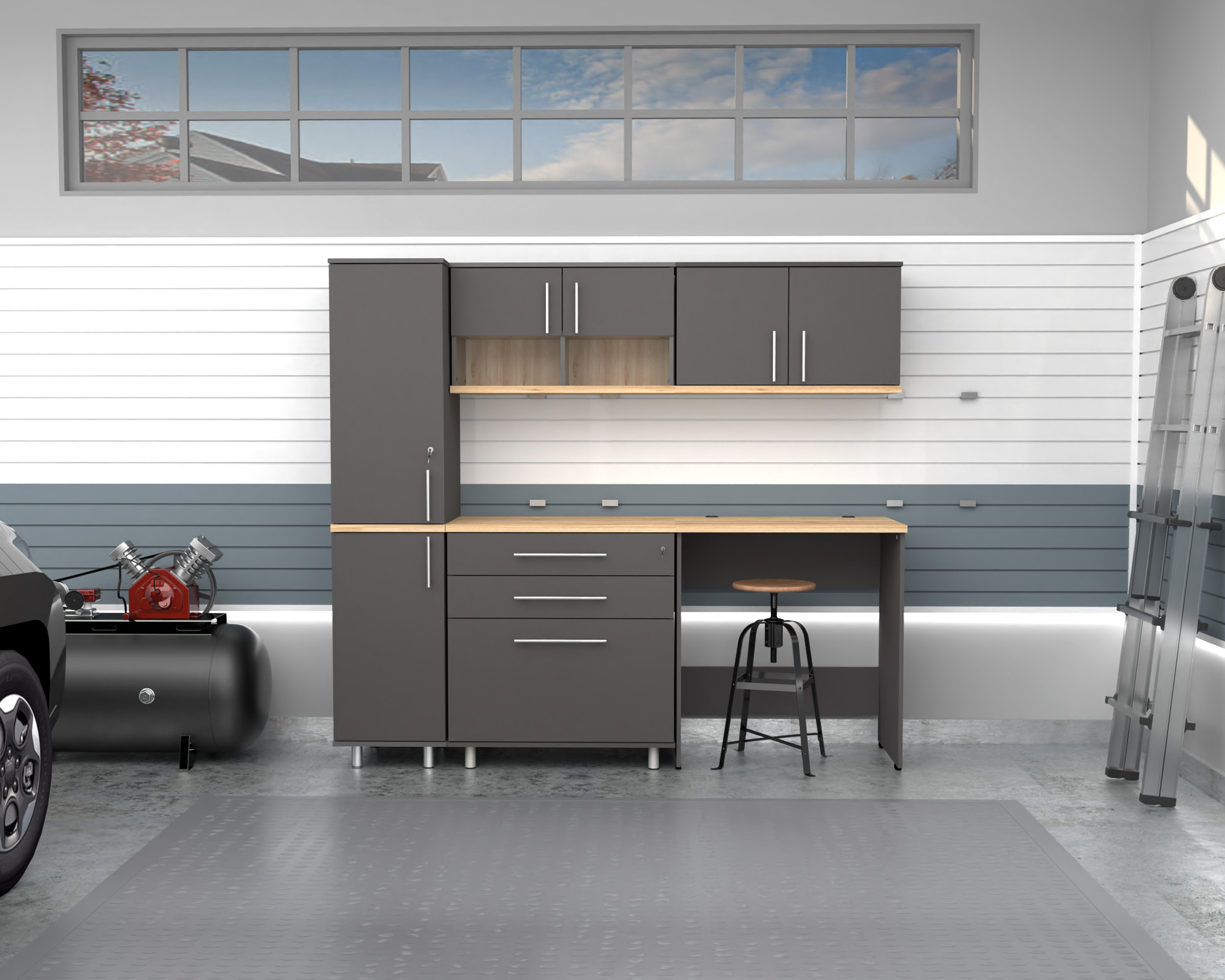 Wade Logan® Brekkin 5 Piece Storage System | Wayfair