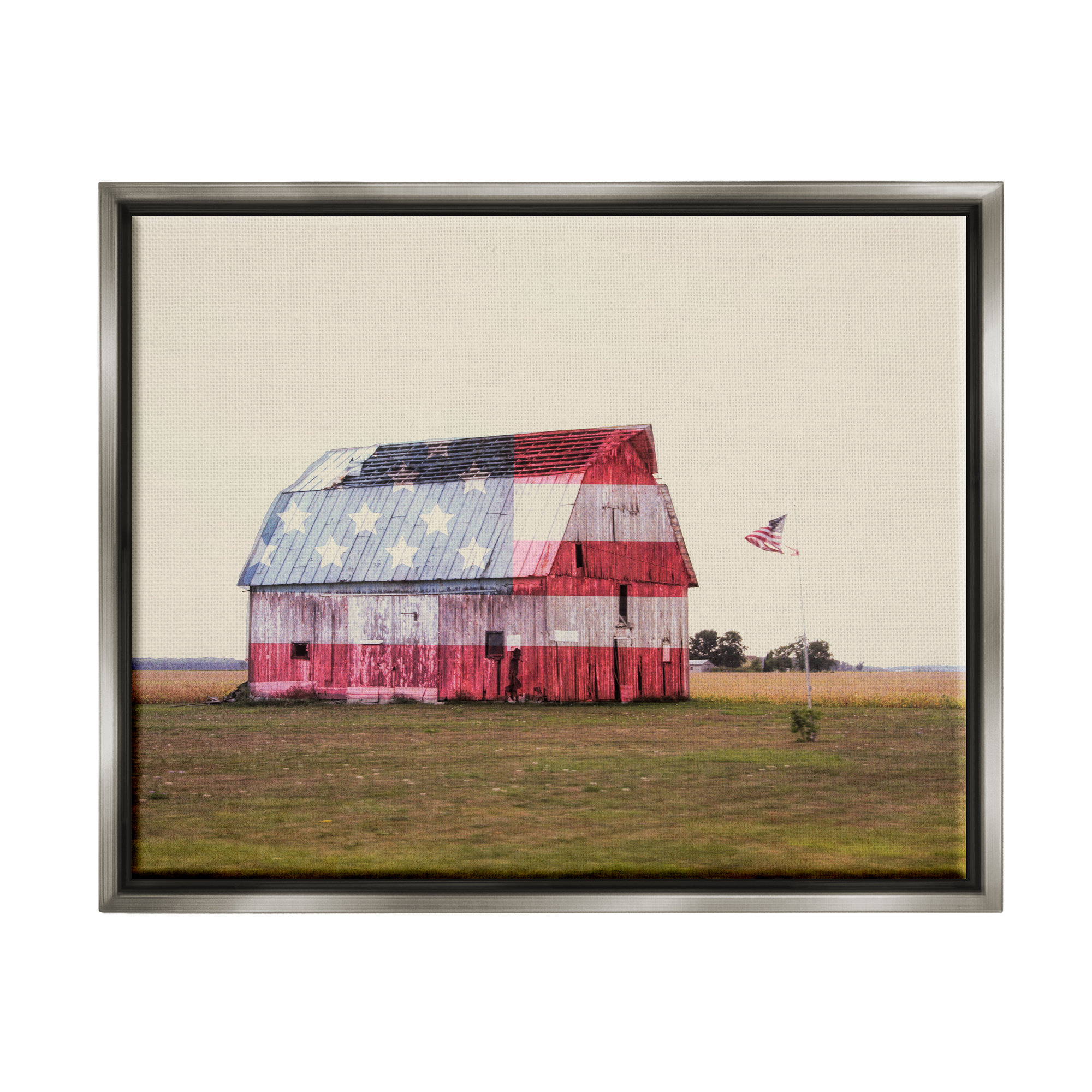 Gracie Oaks Americana Farmhouse Barn by Daniel Sproul - Floater Frame ...