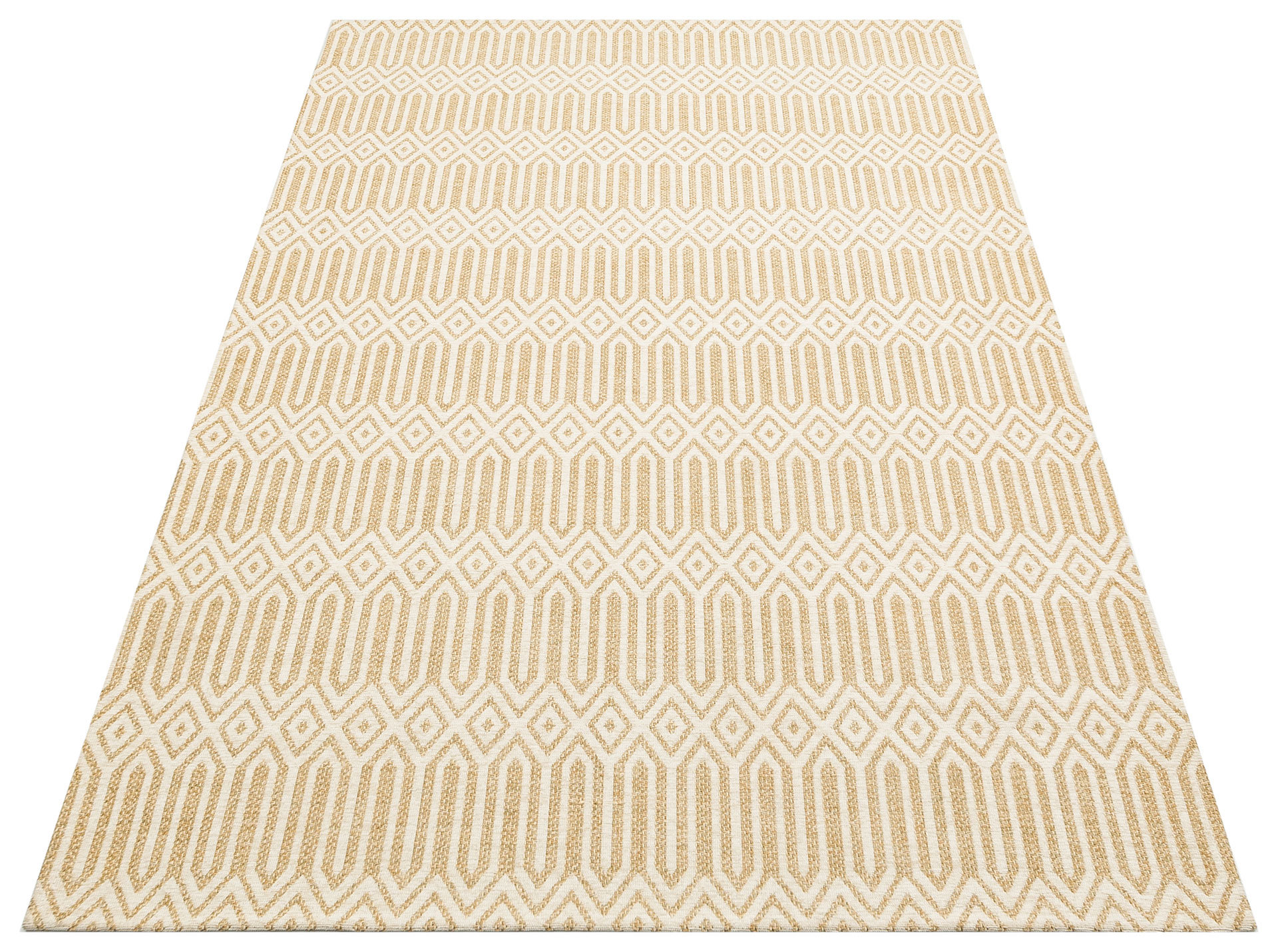 Lofy Karlsdorf Beige Geometric Acrylic Machine Made Area Rug__Shape ...