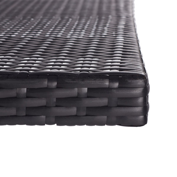 Red Barrel Studio® Ched Folding Rattan Dining Table & Reviews | Wayfair