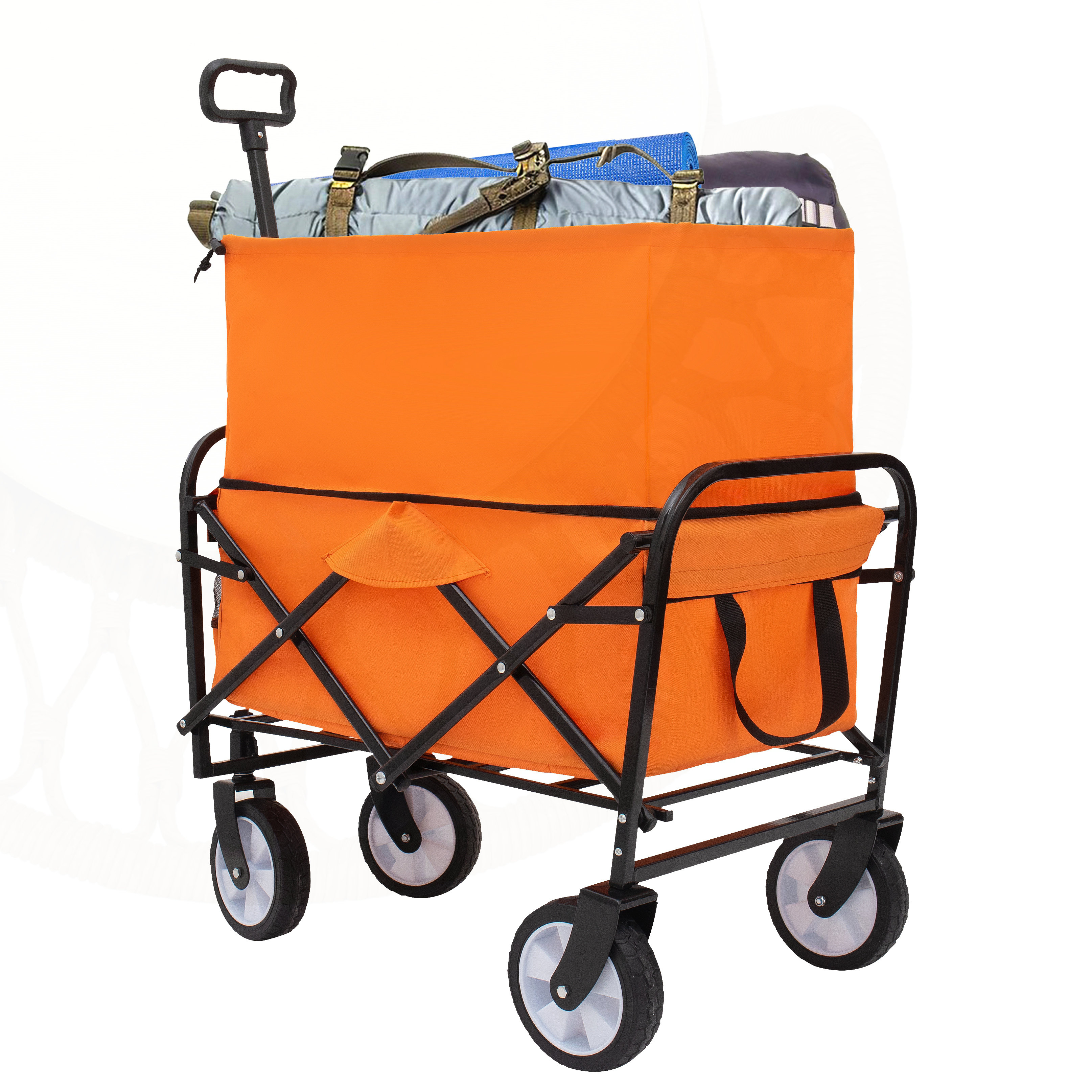 Decopom Versatile Collapsible Heavy-Duty Wagon Cart For Various Outdoor ...