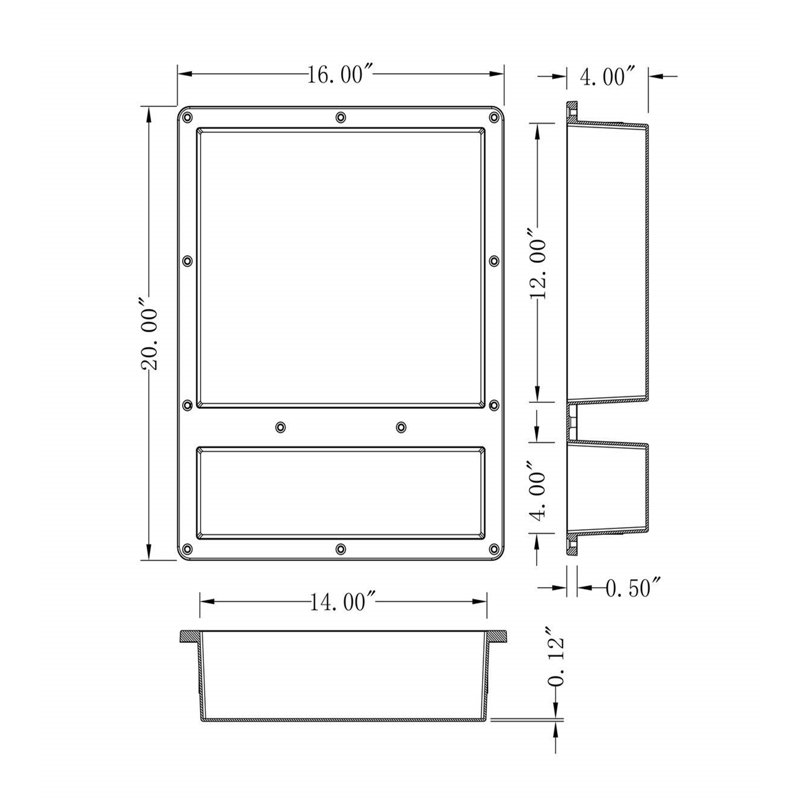 Latitude Run® Elsperman Acrylonitrile Butadiene Styrene Wall Bathroom ...