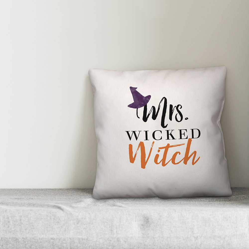 Designs Direct Creative Group Mrs. Wicked Witch Throw Pillow | Wayfair