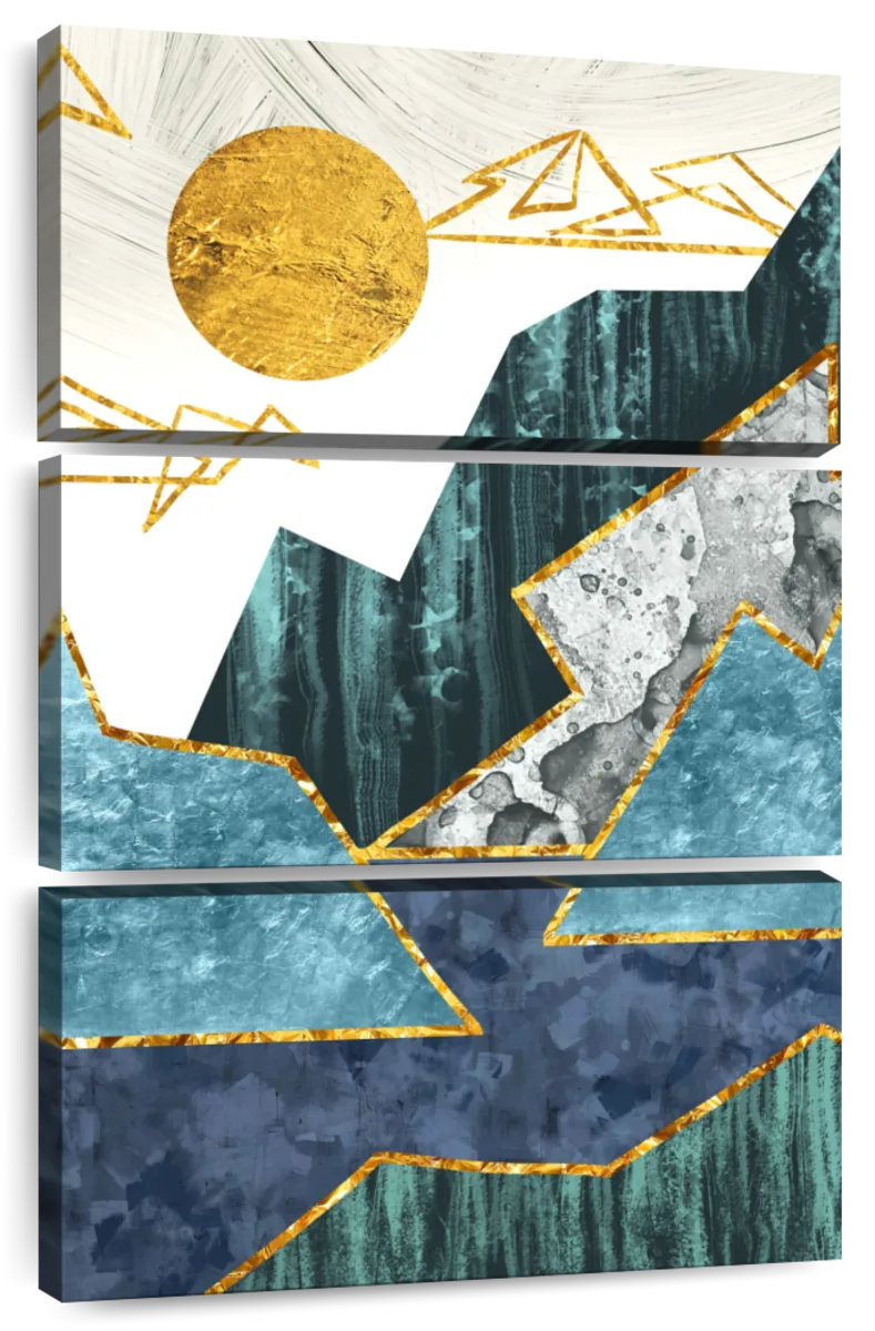 Wade Logan® Avery Sun Over Abstract Landscape | Wayfair