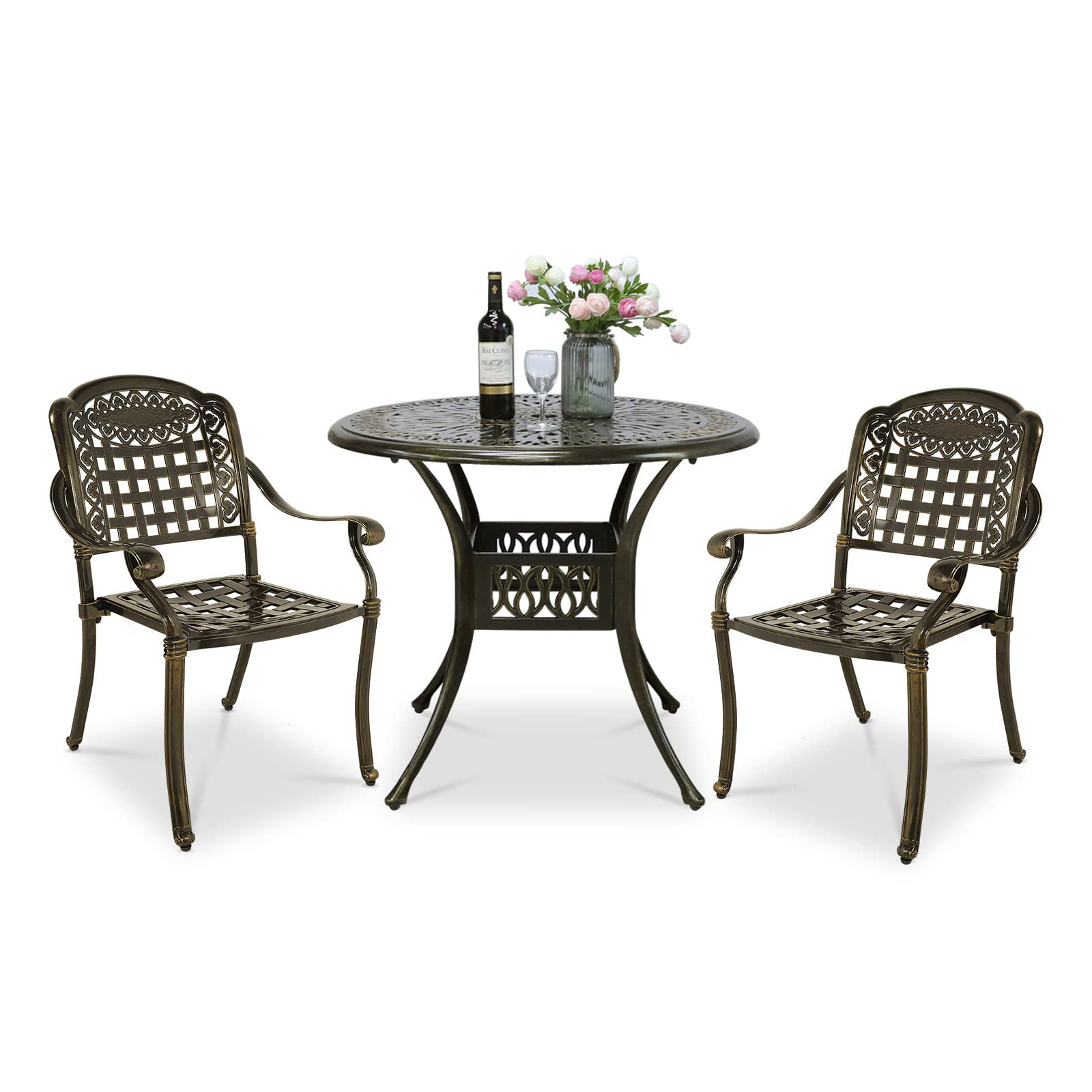 Bloomsbury Market Anieta Round 2 - Person 35" Long Bistro Set - Wayfair ...