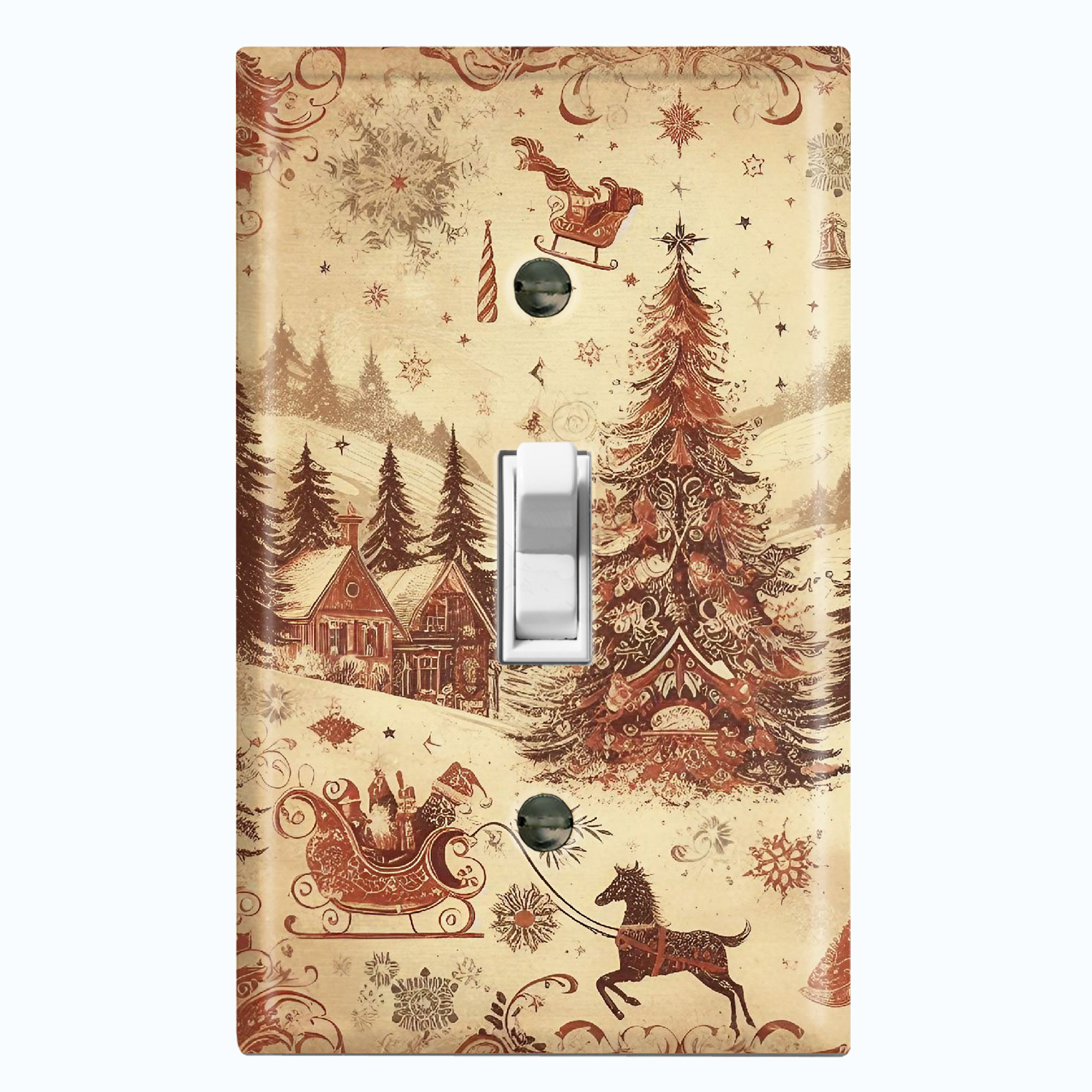 WorldAcc North Pole Christmas Tree Snow Town Nature Themed 1 - Gang ...