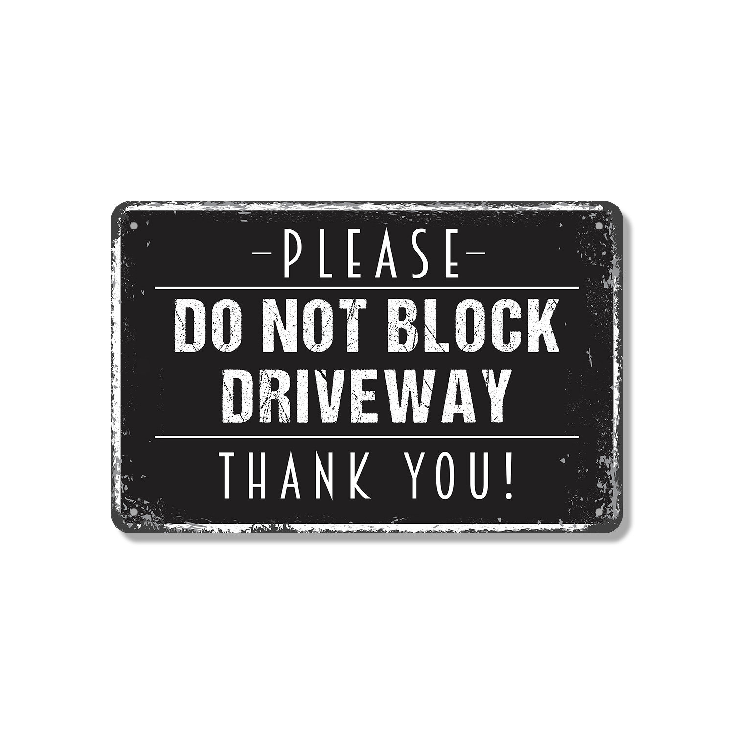 SignMission Please Do Not Block Driveway (2 Pack) 7 Inch x 10 Inch ...