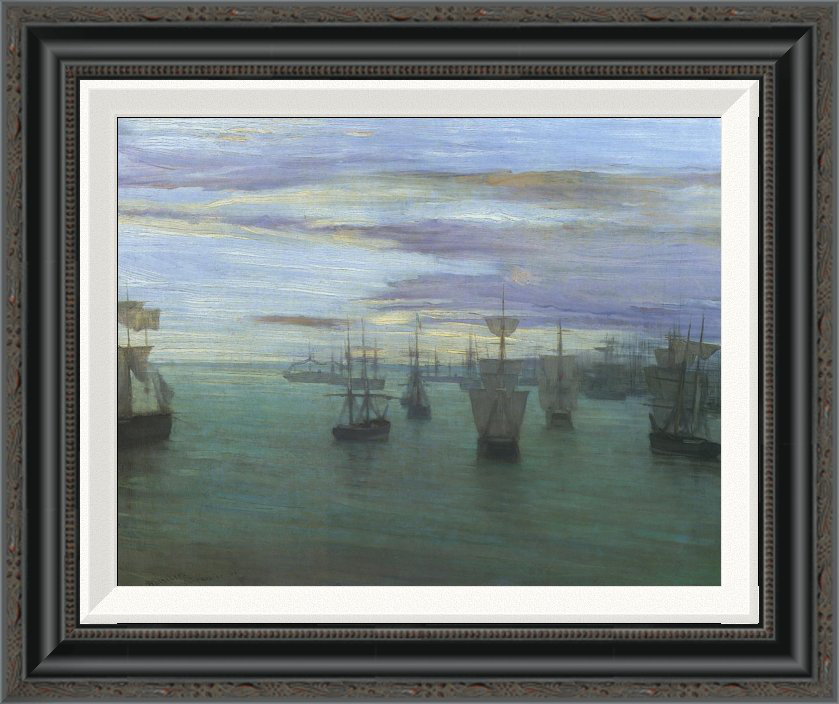 Global Gallery 'Crepuscule in Flesh Color and Green Valparaiso 1866' by ...