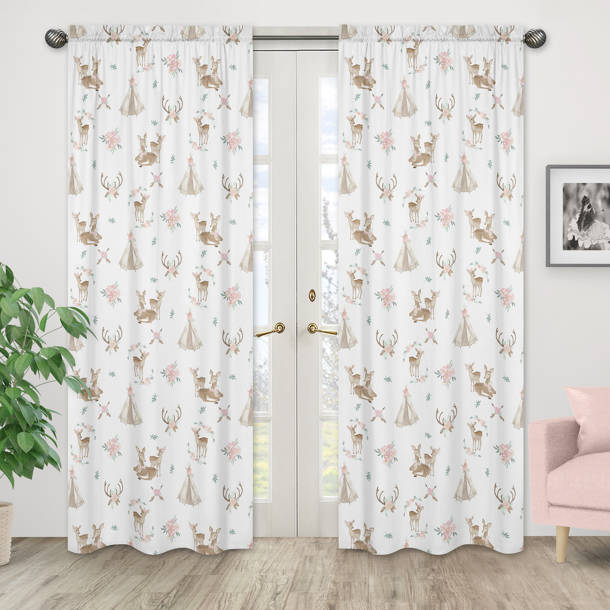 Sweet Jojo Designs Deer Floral 4 Piece Crib Bedding Set & Reviews | Wayfair