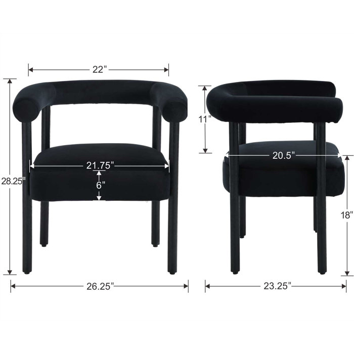 Latitude Run® Deizel Solid Back Side Chair & Reviews | Wayfair