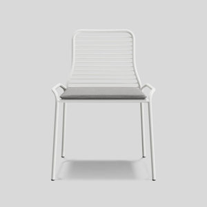 Neighbor Outdoor Stacking Dining Side Chair with Sunbrella Cushion ...