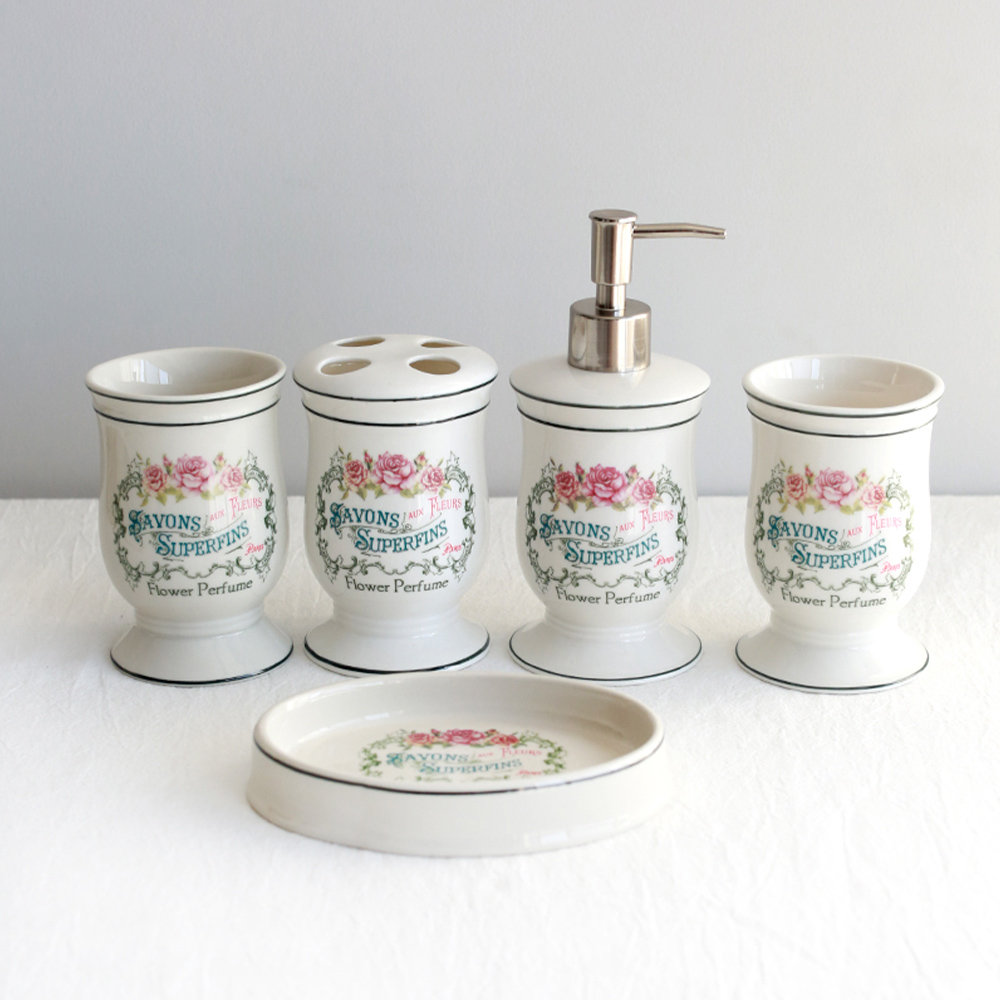 Red Barrel Studio® 5 Pieces Bathroom Accessories Complete Set | Wayfair