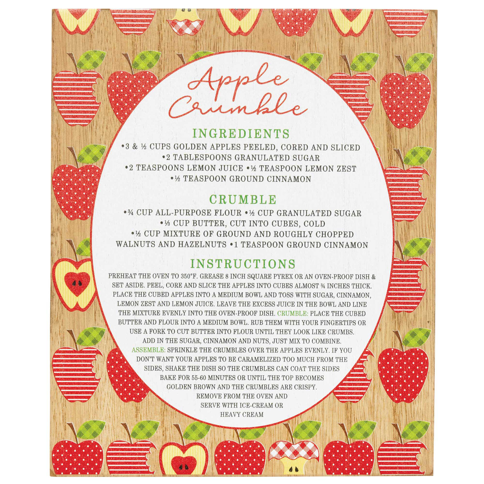 Trinx Tabletop Plaque Apple Crumble 8x10 - Wayfair Canada