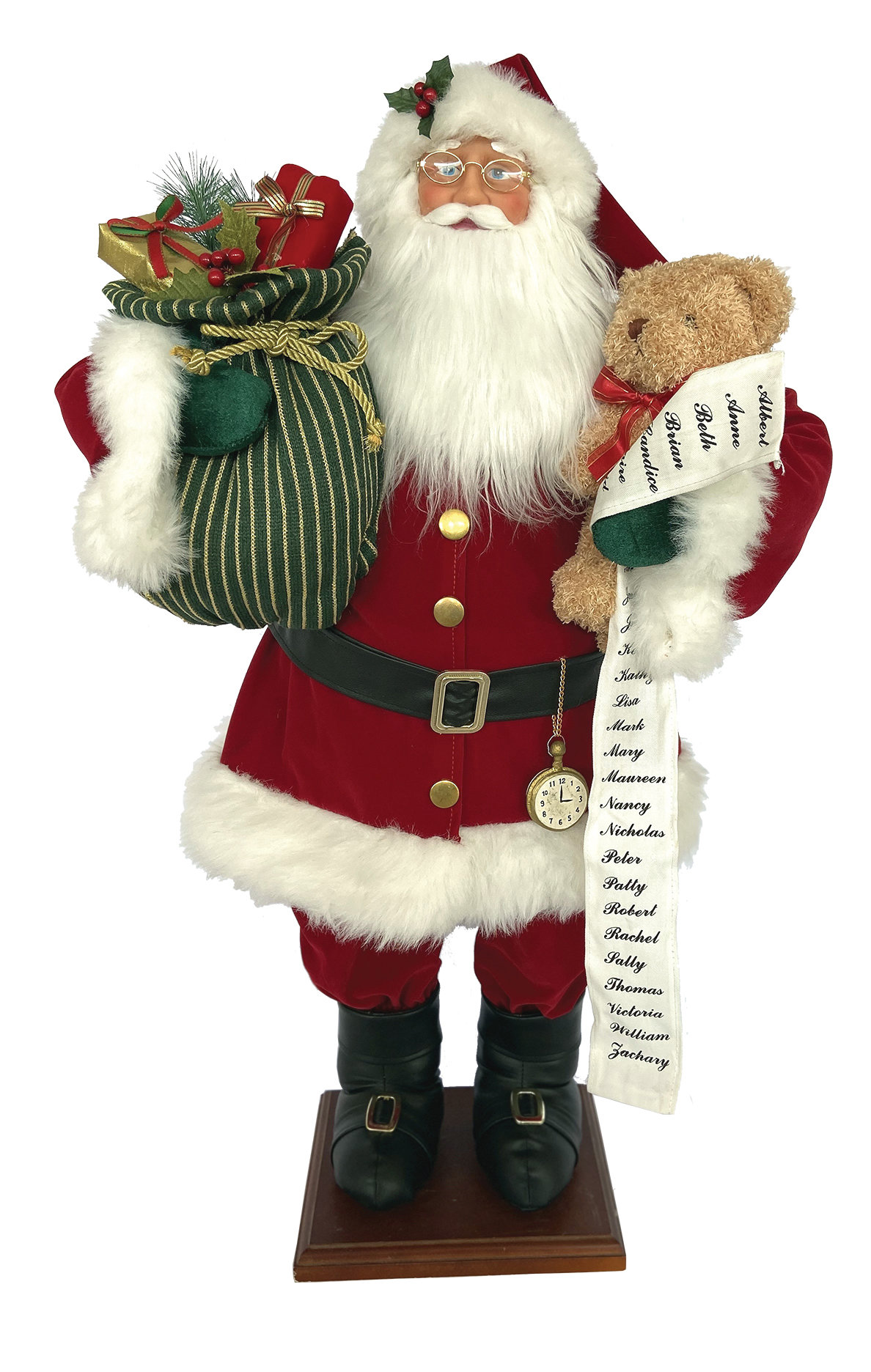 The Holiday Aisle® 36" Loaded Down Santa | Wayfair