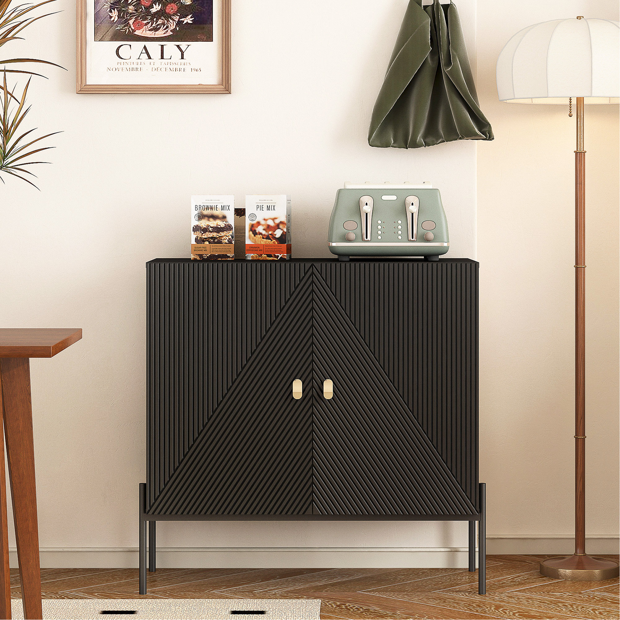 Latitude Run® Buffet polyvalent avec rangement et rangement pour ...