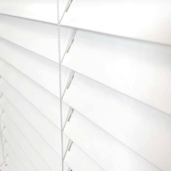 Symple Stuff 2-inch Room Darkening Slat Cordless Faux Wood Horizontal ...