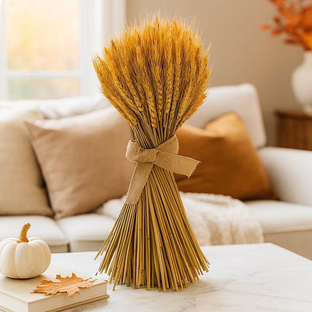 Primrue Real Dried Preserved Decorative Wheat Arrangement Standing ...
