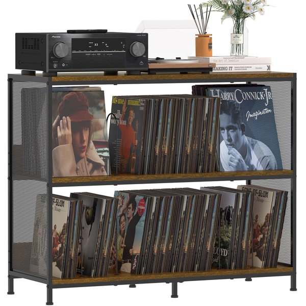 17 Stories 3-Tier Vinyl Record Storage | Wayfair