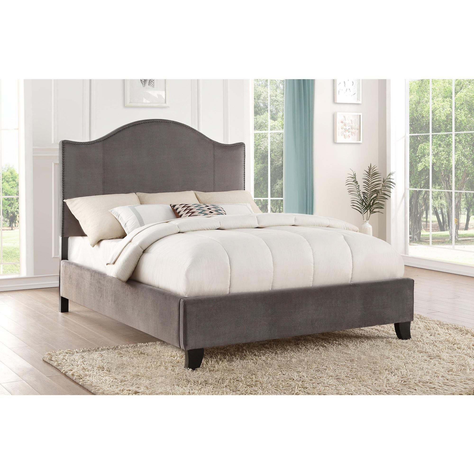 House of Hampton® Modern Traditional Bedroom Upholstered Bed Camelback ...