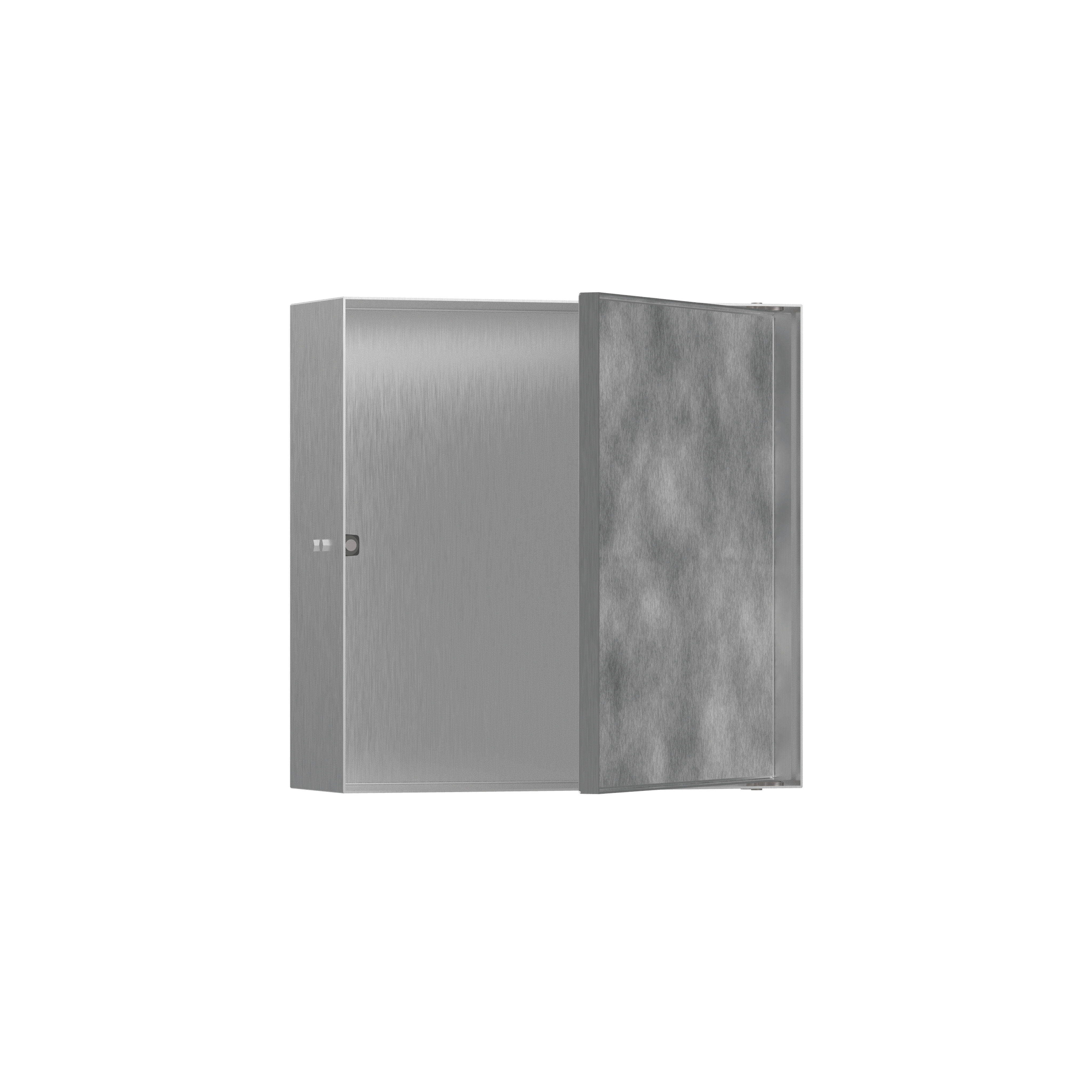Hansgrohe Xtrastoris 4" D Rock Wall Shower Niche with Tileable Door ...