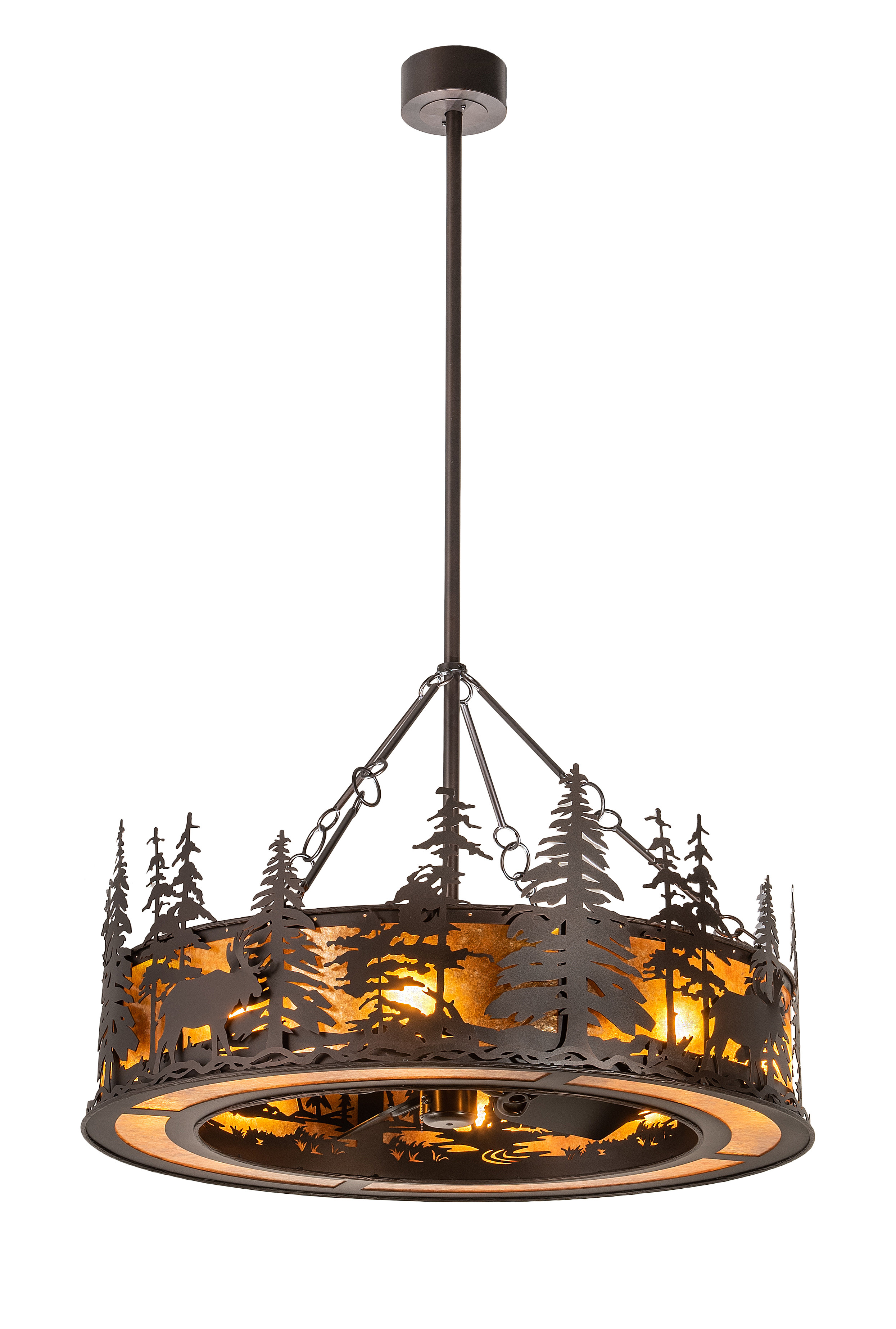 Foundry Select 12 - Light Unique / Statement Drum Chandelier | Wayfair