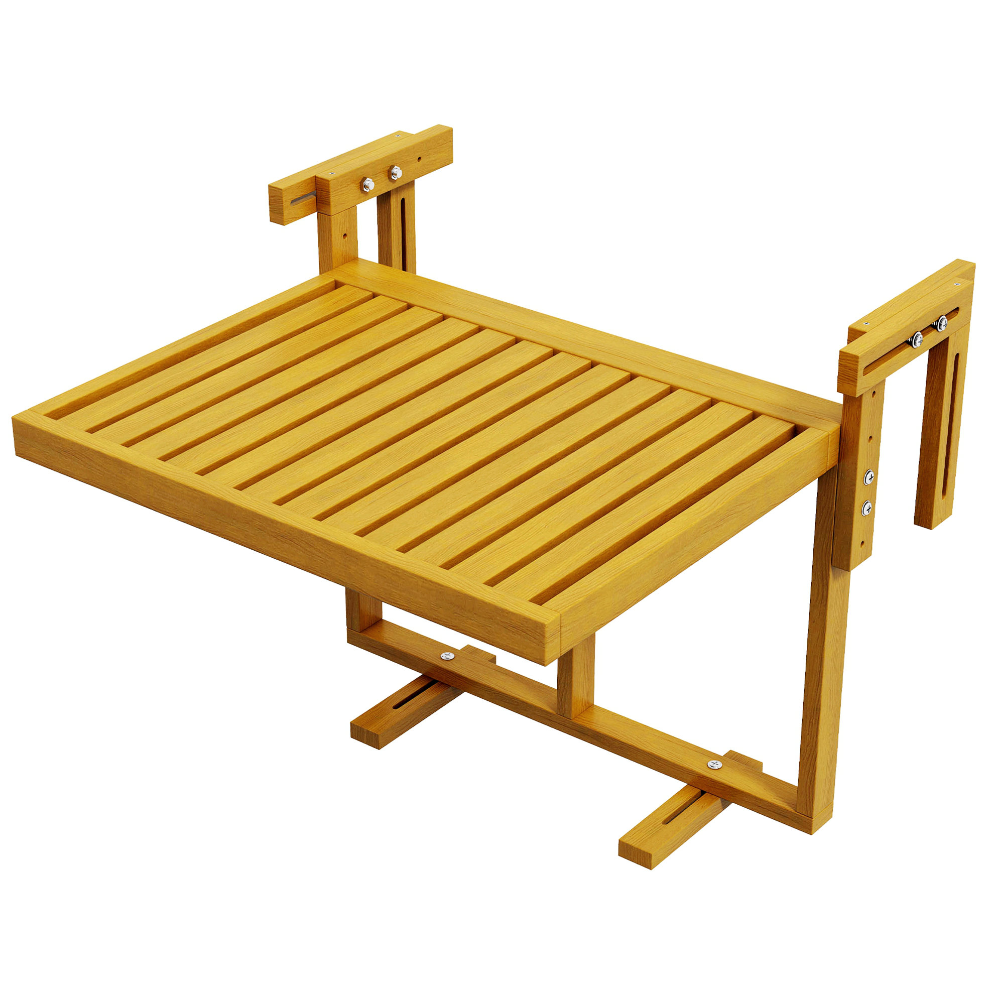 Latitude Run® Balcony Railing Table, Outdoor Folding Hanging Table ...