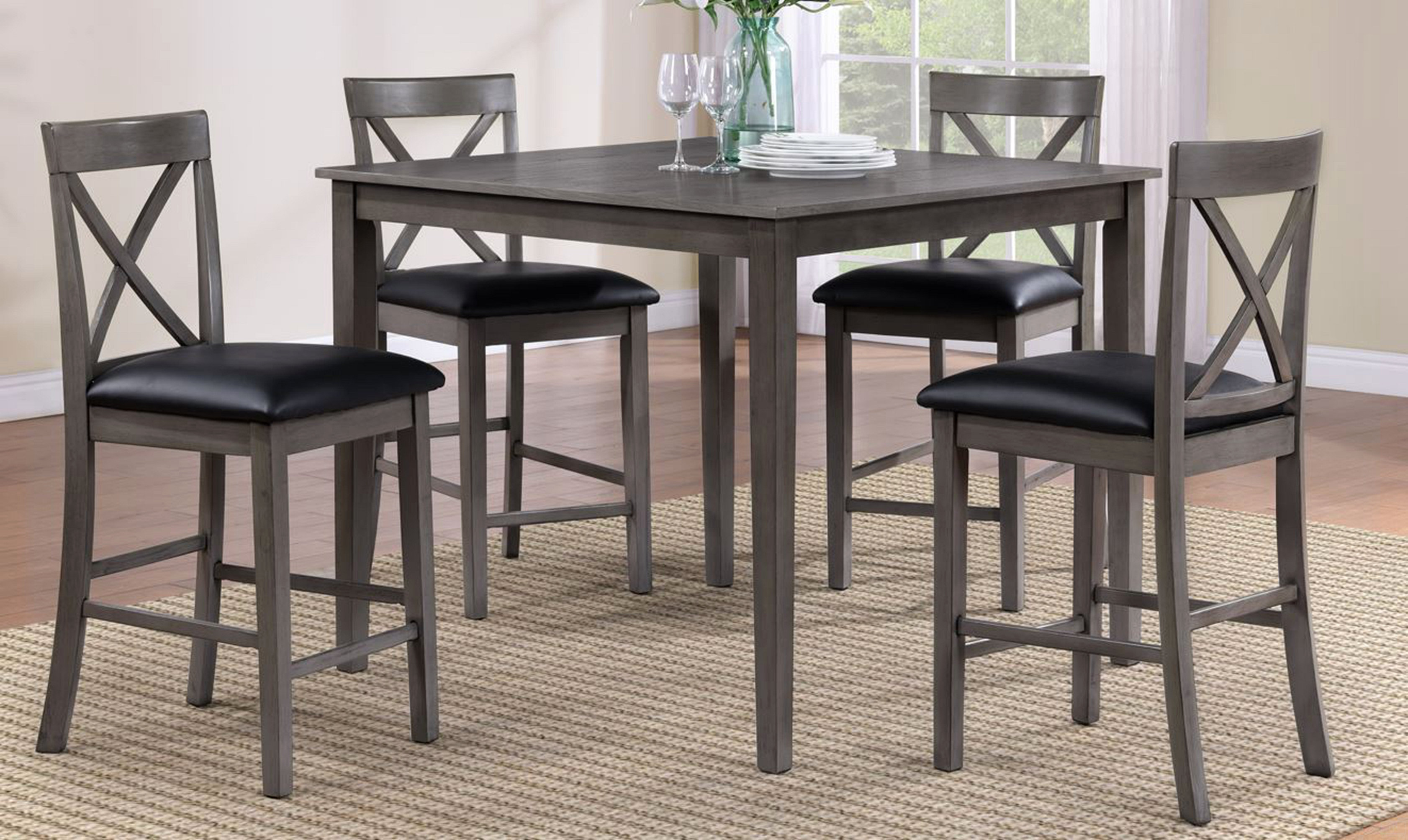 Gracie Oaks Lakewood Grey Pub Table + 4 Stools - Wayfair Canada