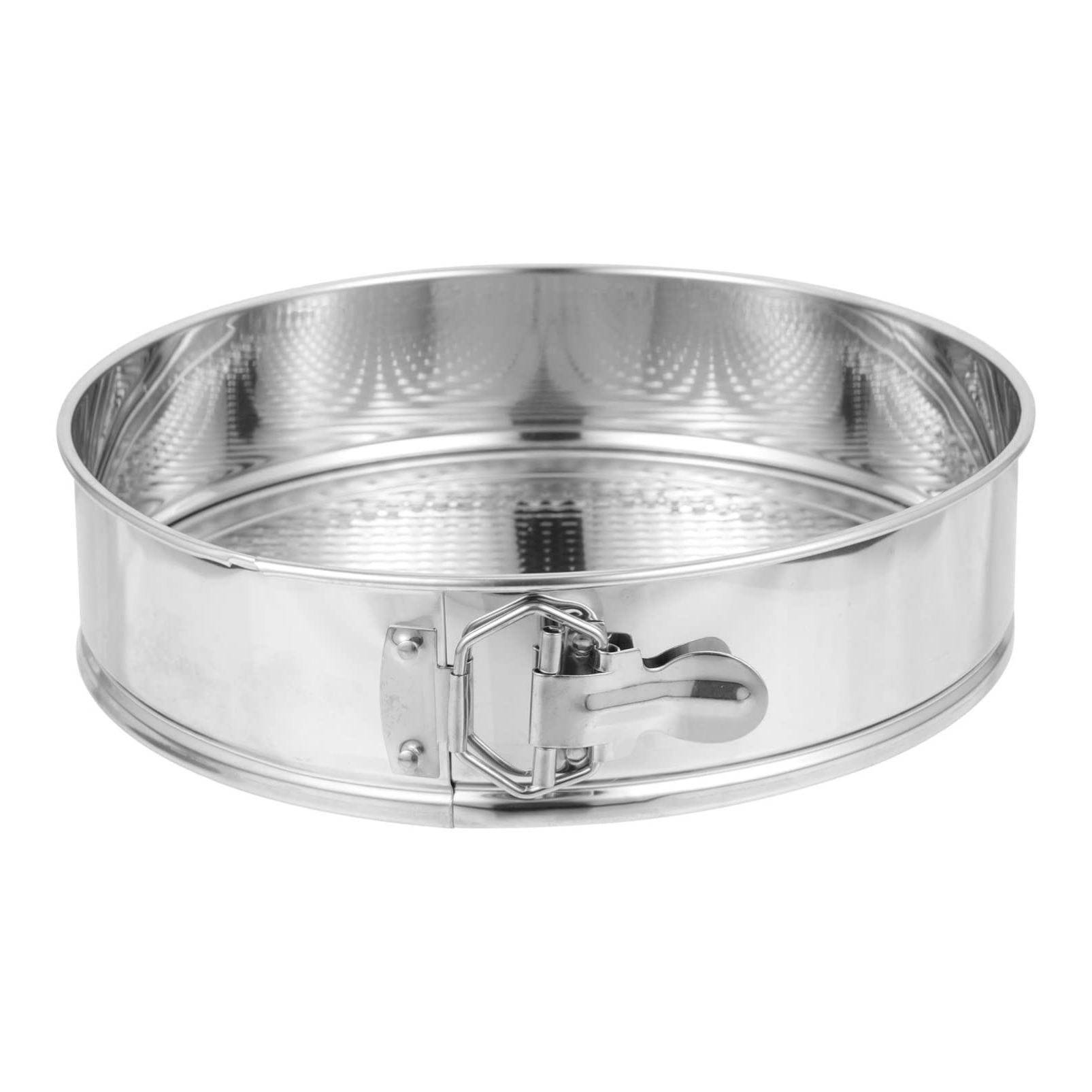 ATC HOLDINGS 10.23'' Stainless Steel Non-Stick Round Springform Pan ...