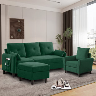 Green Living Room Sets You'll Love | Wayfair