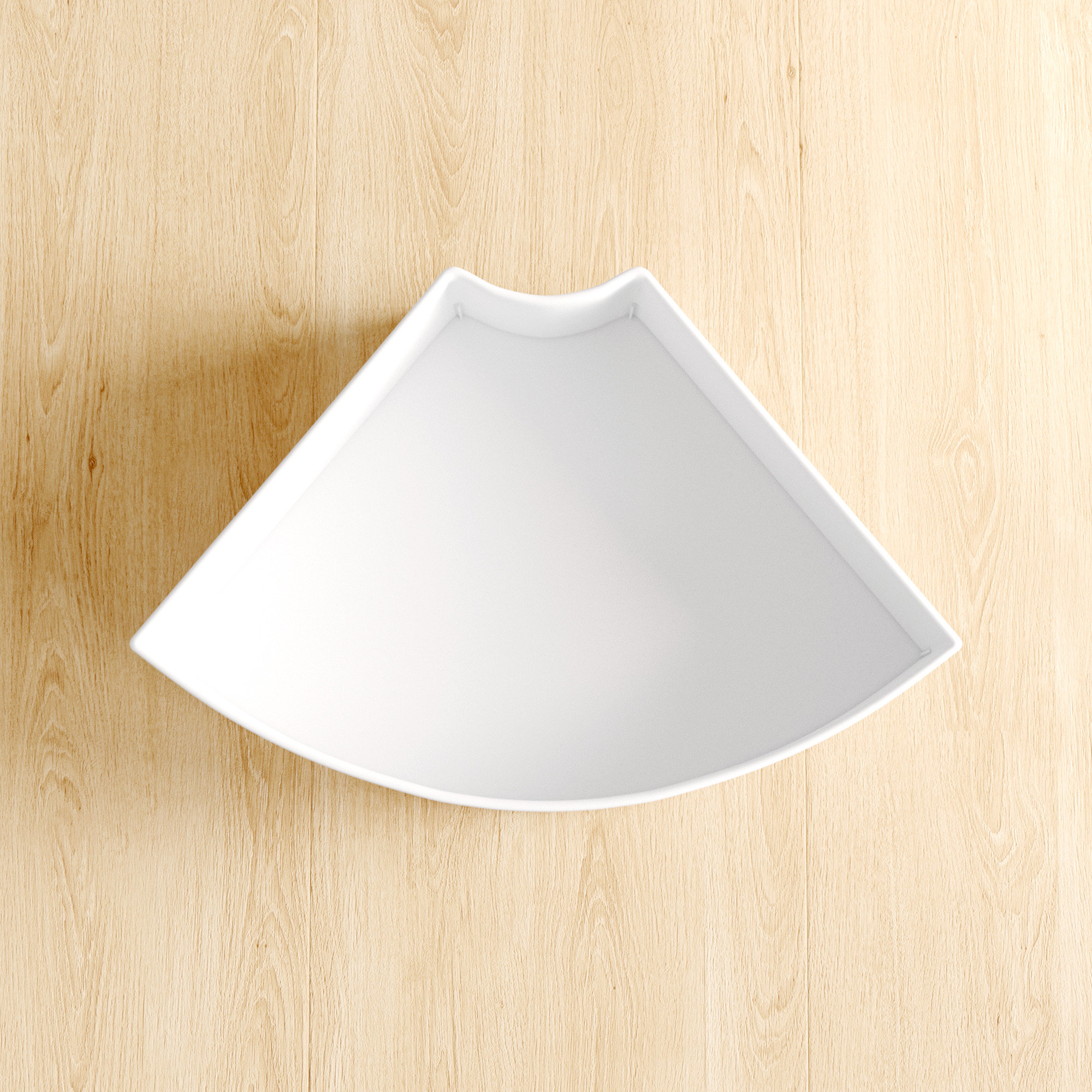 iDesign Plastic Lazy Susan Cabinet/Kitchen Binz 1/4 Wedge, 16.5" x 11 ...