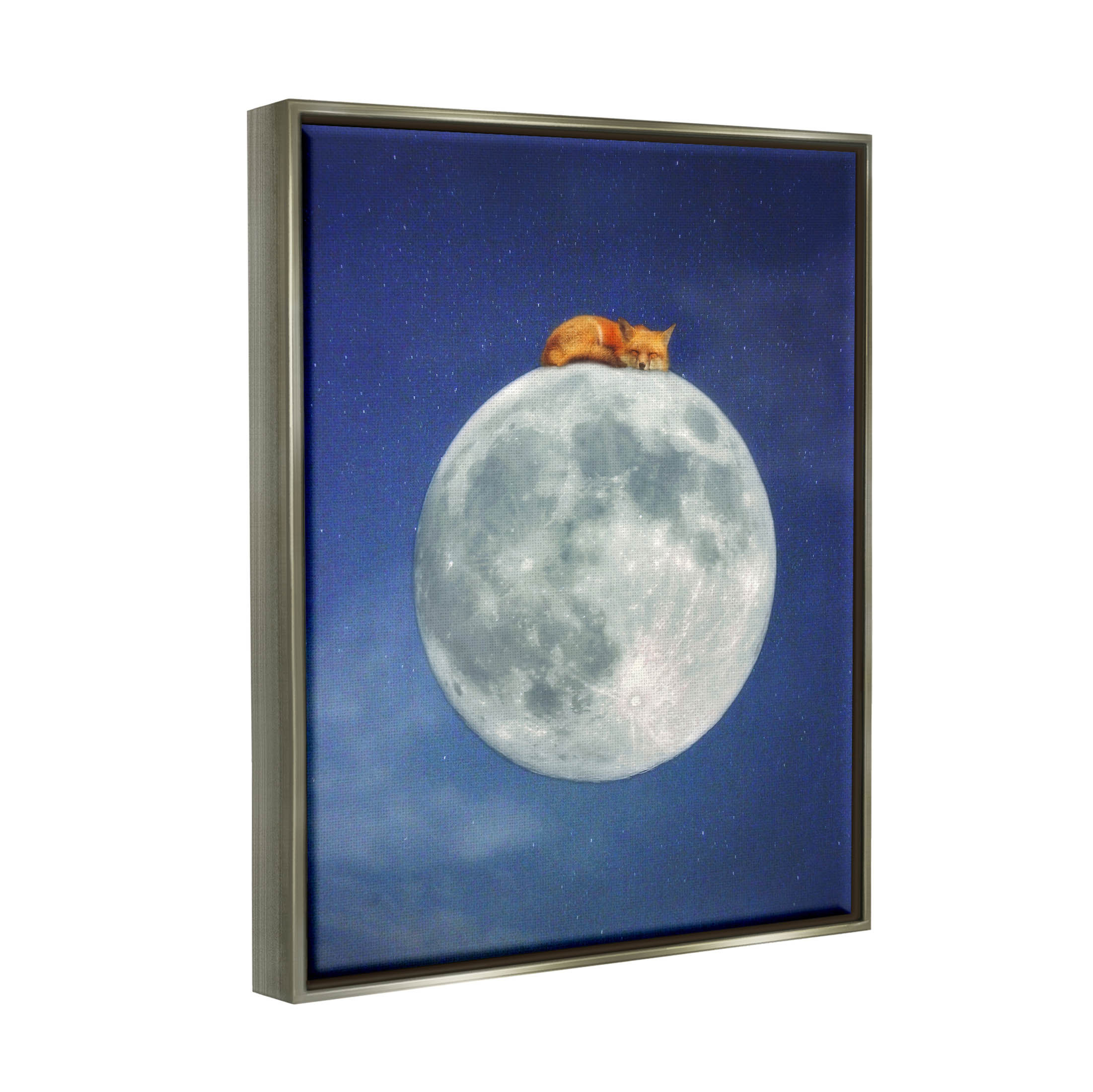 Trinx Fox Sleeping Night Sky Moon Giclee Art By Carrie Ann Grippo-Pike ...