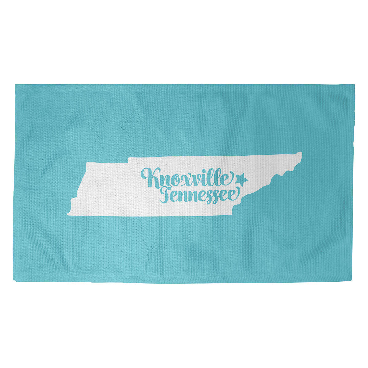 East Urban Home Knoxville Tennessee Blue Area Rug | Wayfair