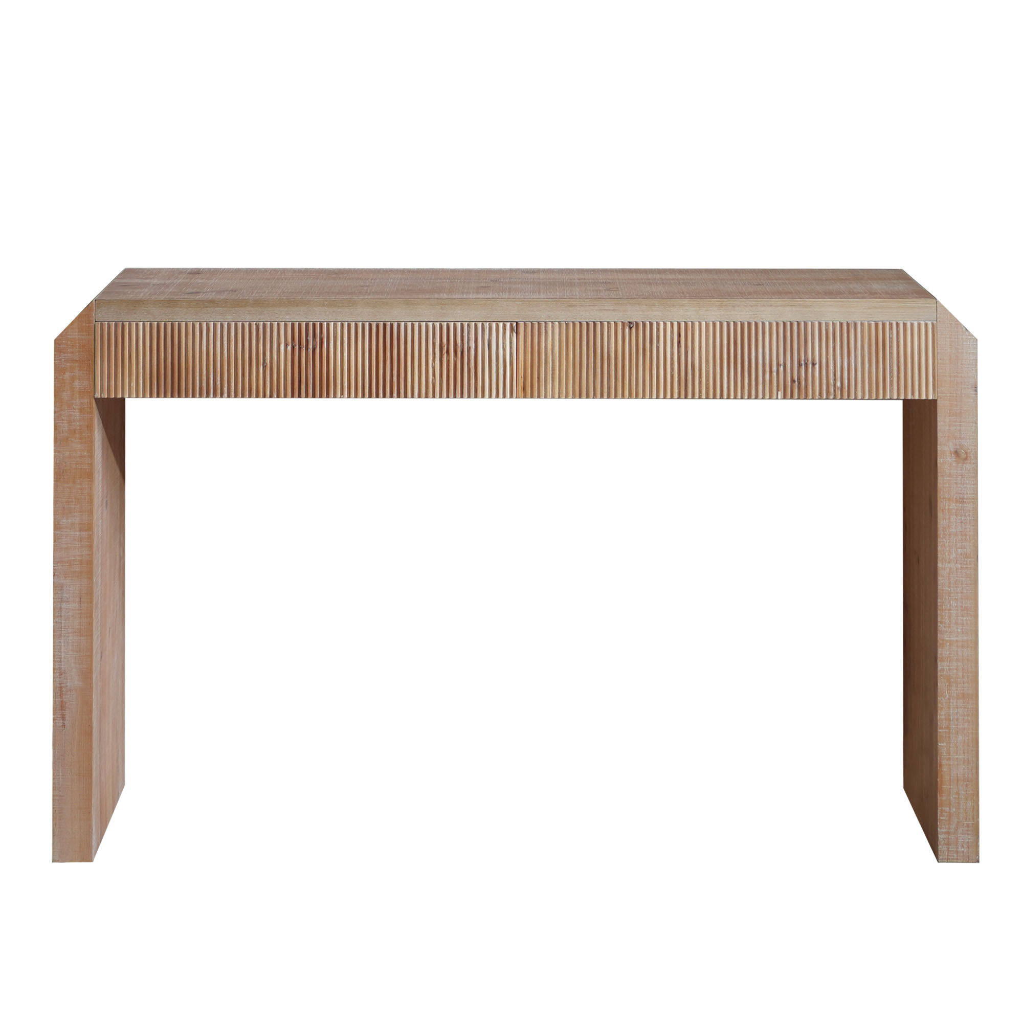 Gracie Oaks Rustic Wooden Console Table With Drawer – Minimalist Design ...