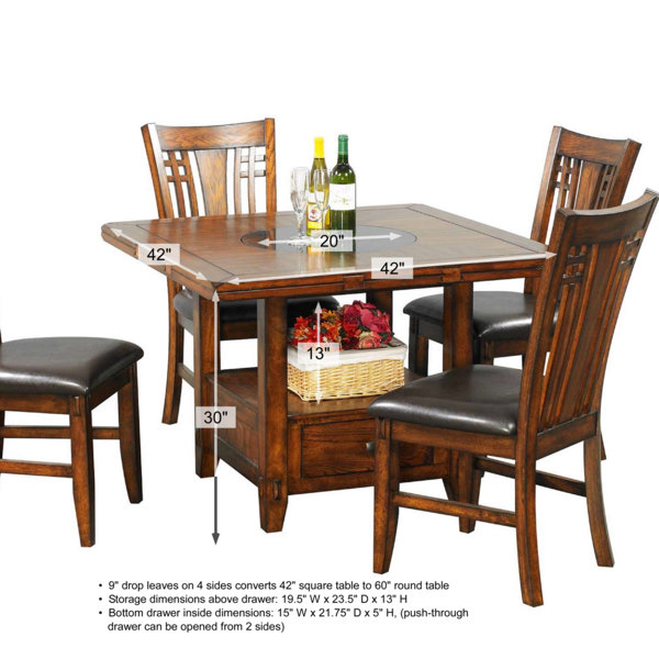 Darby Home Co Schueller Solid Wood Base Dining Table & Reviews | Wayfair