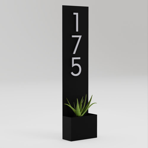 Post & Porch Standing Tall Wall Address Plaque & Reviews | Wayfair