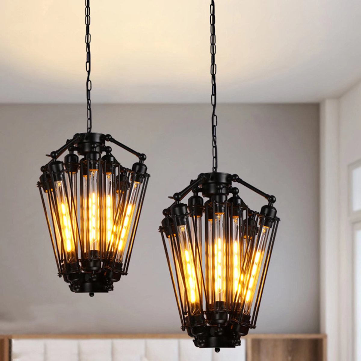 Williston Forge Annelene 8 - Light Dimmable Lantern Empire Chandelier ...
