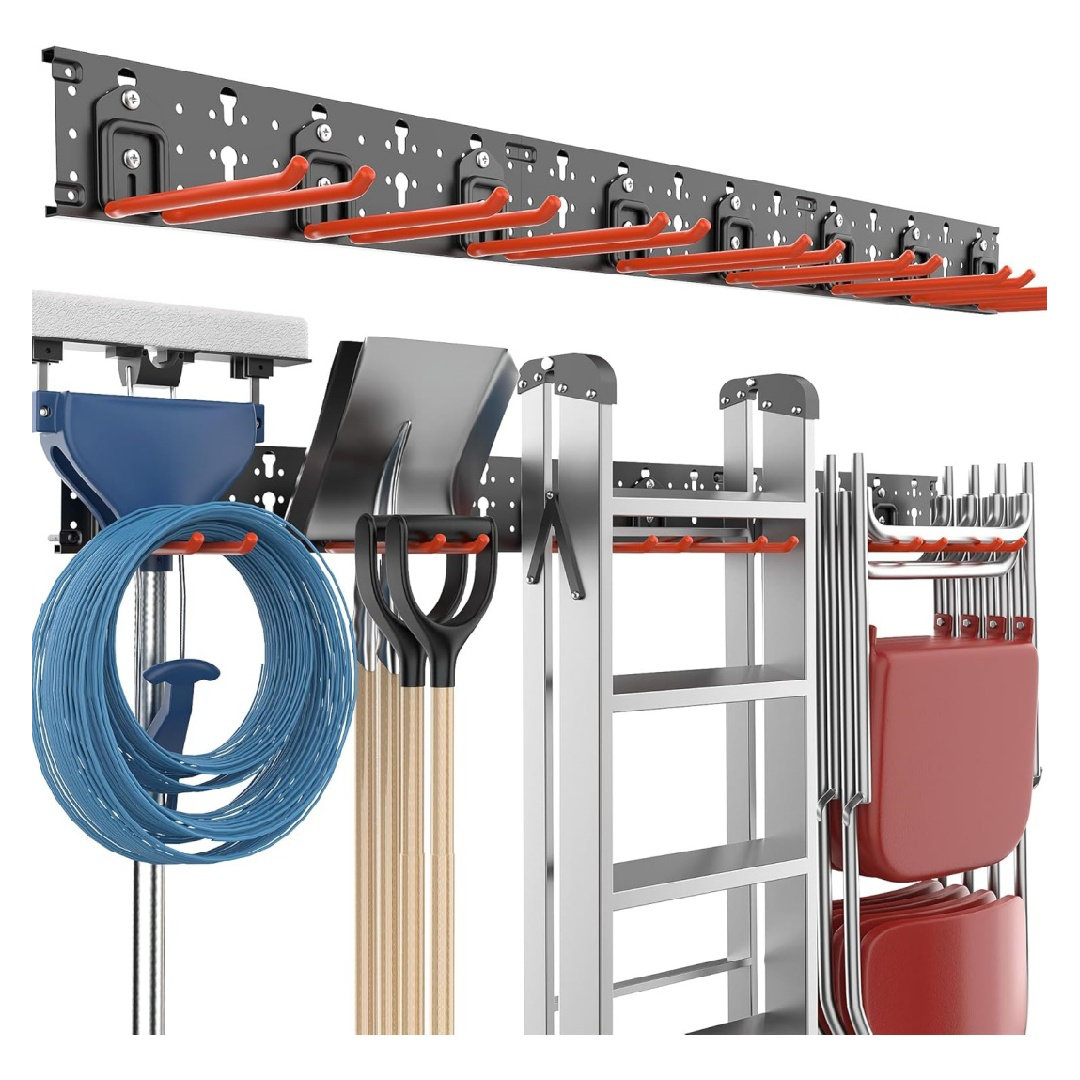WFX Utility™ Garage Tool Storage Organizer Wall Mount, Versatile Garden ...