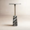 Four Hands Raven End Table-Ribbed Ebony Marble & Reviews | Perigold