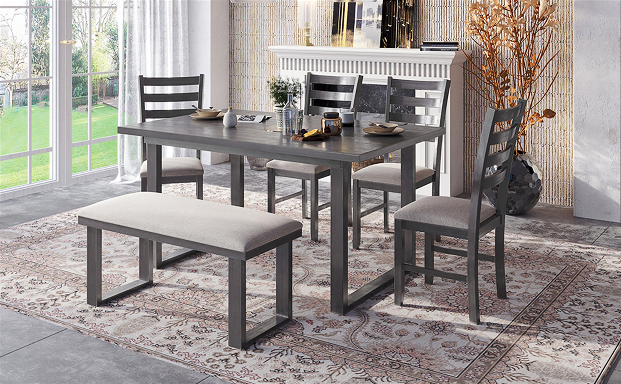 Rosalind Wheeler Afira 6 - Person Dining Set - Wayfair Canada