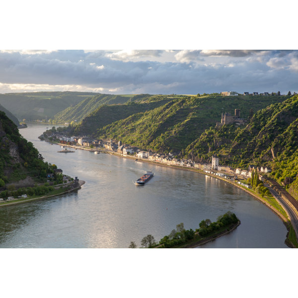 Union Rustic Rhine Valley Landscape by Nachteule - Wrapped Canvas Print ...