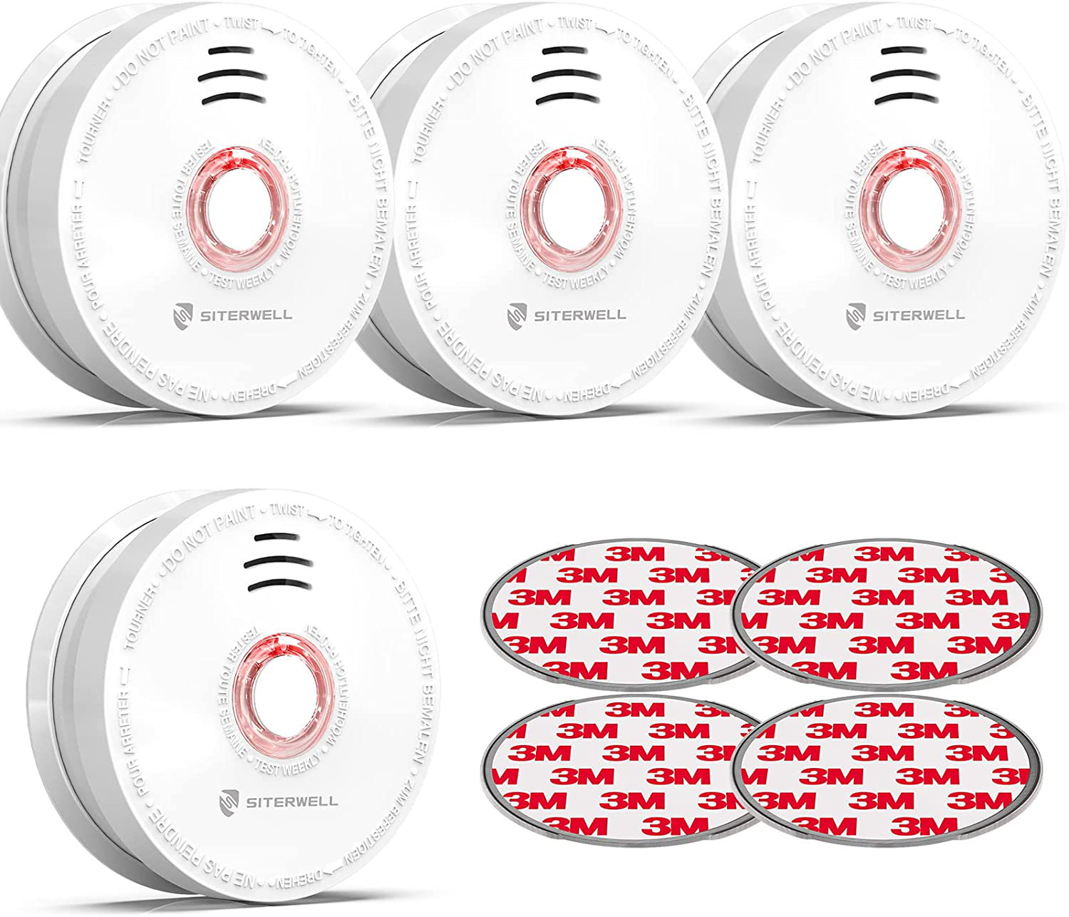 Siterwell 4 Piece Smoke Detector Fire Alarm Set & Reviews - Wayfair Canada