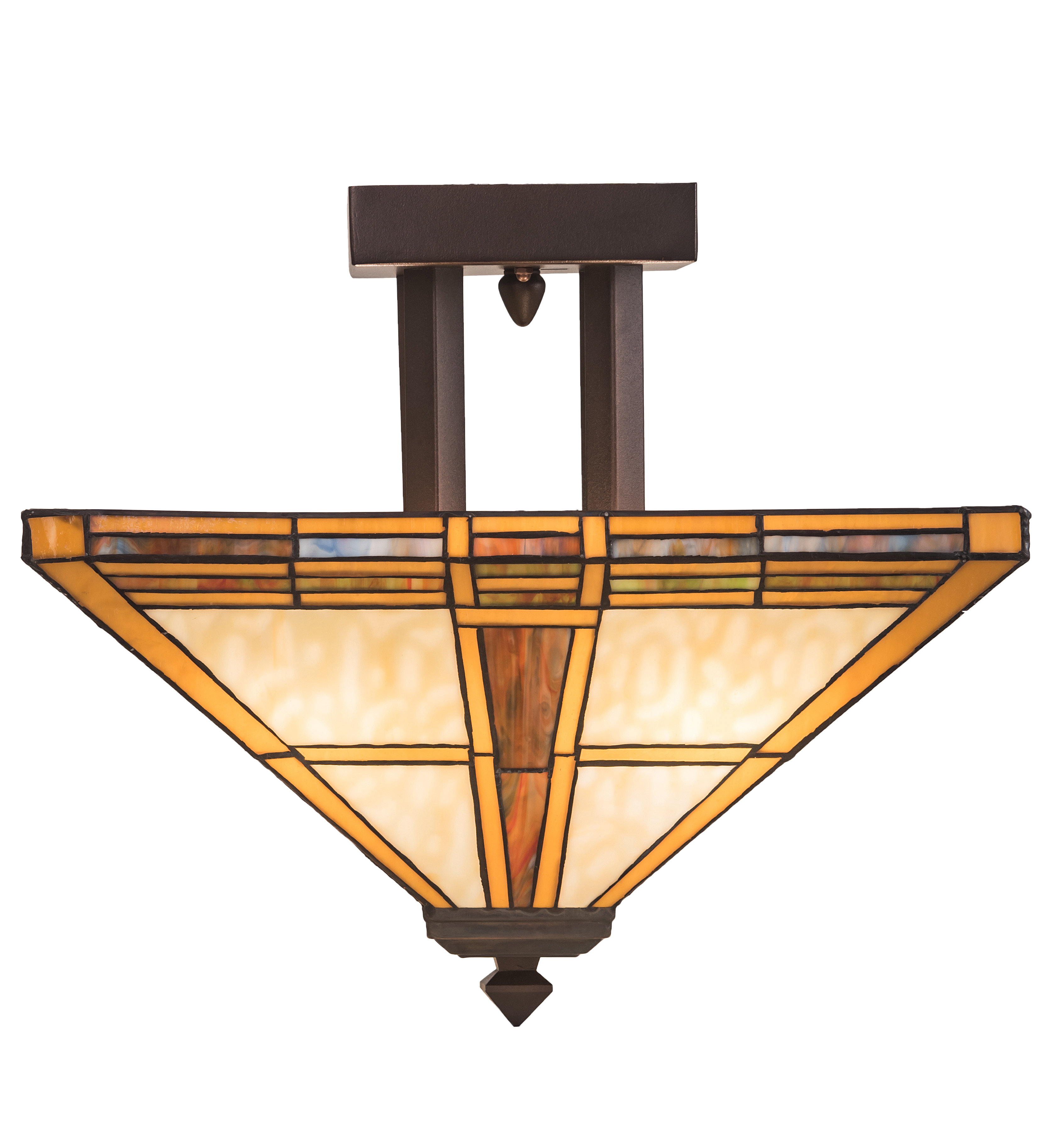 Loon Peak® Yager 4 - Light 24" Unique/Statement Bowl Semi Flush Mount ...