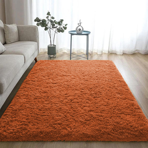 Ebern Designs Parmelia Polypropylene Rust Area Rug & Reviews | Wayfair ...