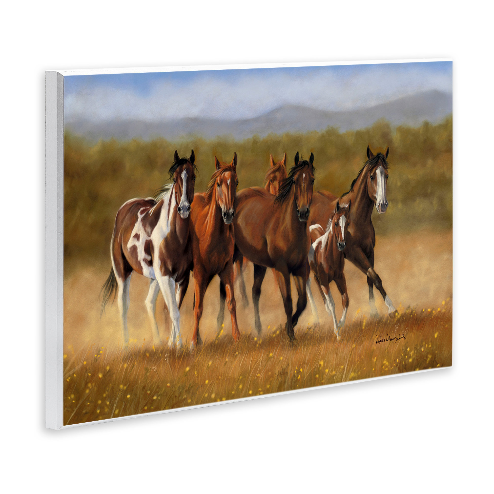 Winston Porter Foal's First Run Wall Plaque Art by Victoria Schultz ...