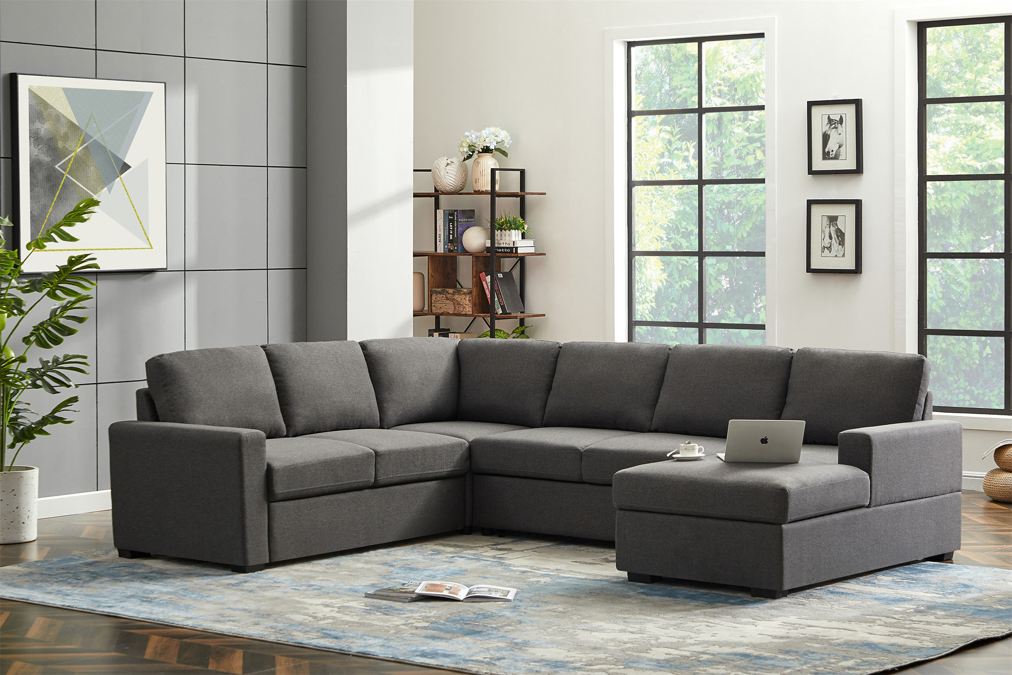 Latitude Run® Ketterman 4 - Piece Upholstered Sectional - Wayfair Canada