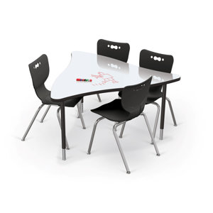 MooreCo Hierarchy Creator HPL Whiteboard Triangle Activity Table | Wayfair